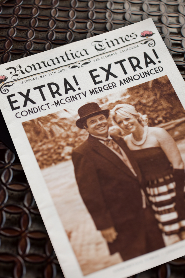 Jos Lindsay s Newspaper Wedding Invitations