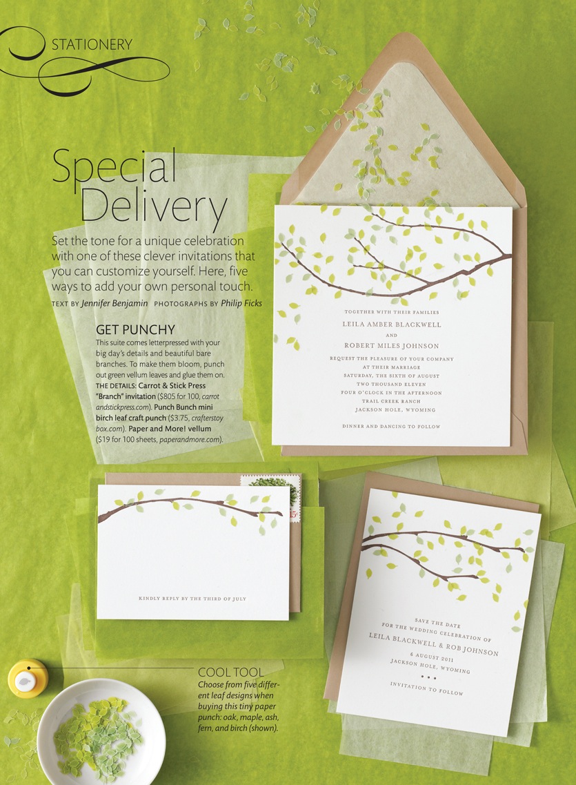 DIY Wedding Invitation Ideas From Martha Stewart Weddings Oh So 