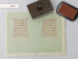 DIY Geek Chic Graph Paper Save the Dates