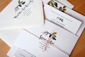 Jenna + Asa's Floral Wedding Invitations from Rifle Paper Co.