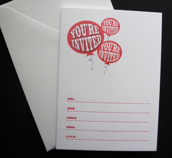 Stationery A â€“ Z: General Party Invitations