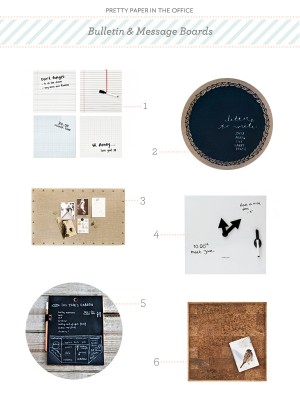 Pretty Paper in the Office: Bulletin & Message Boards