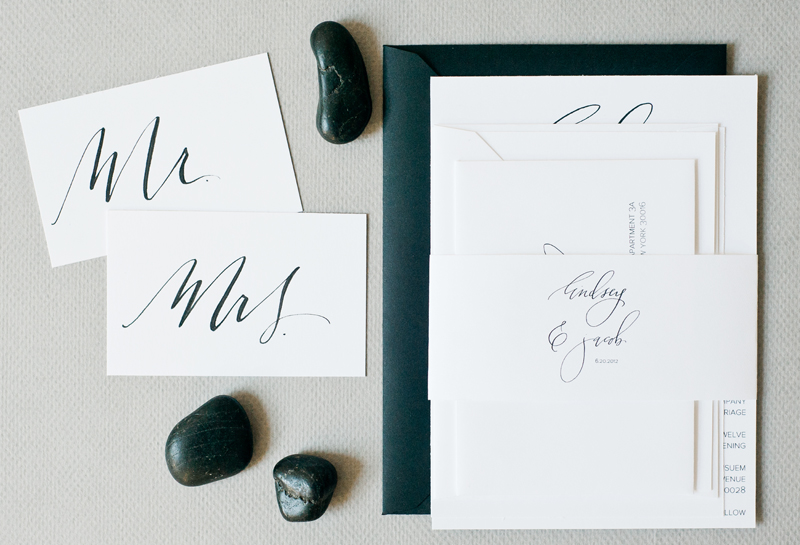 Calligraphy Wedding Invitation Collection from Hazel Wonderland