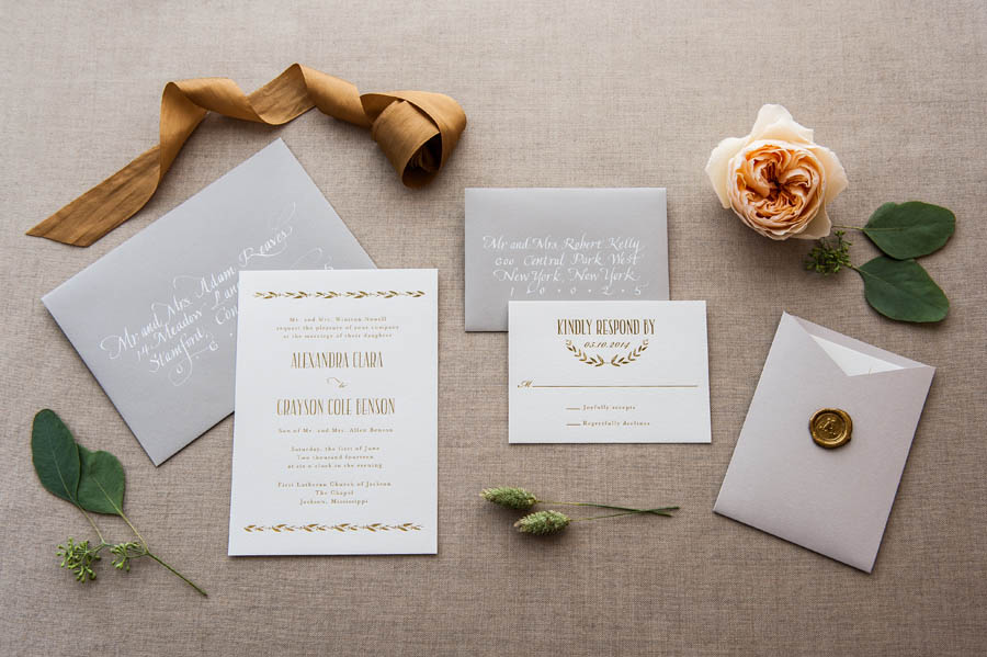 Quick Pick: Aerialist Press Foiled Wedding Invitations