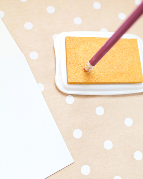 DIY Rubber Stamp Patterned Envelopes