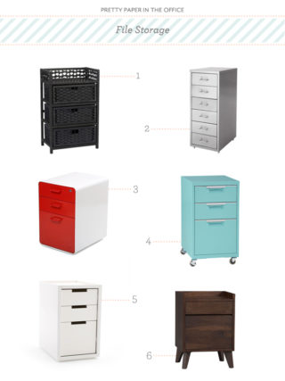 Pretty Paper in the Office: File Storage Round Up