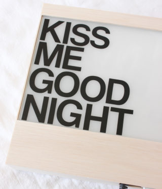 DIY Tutorial: Industrial Lightbox Typography Sign