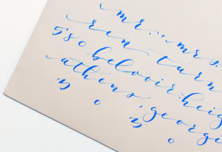 Wedding Calligraphy Inspiration: Ashley Buzzy Lettering