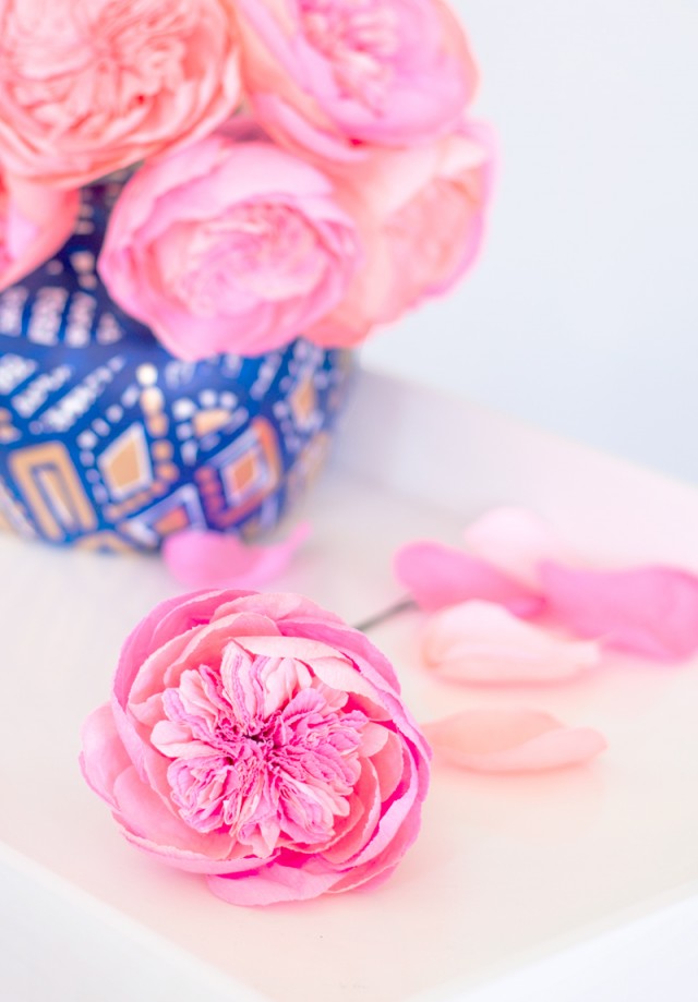 Fresh Cut Paper Flowers David Austin Roses