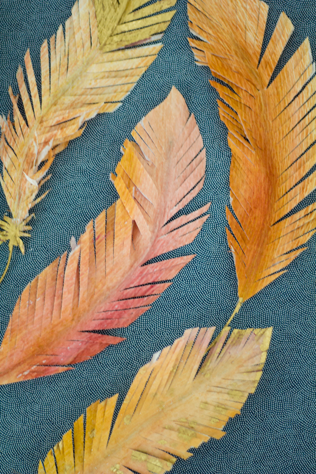Fresh Cut Paper Flowers Feathers 