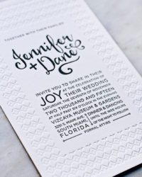 Miami Architecture-Inspired Wedding Invitations