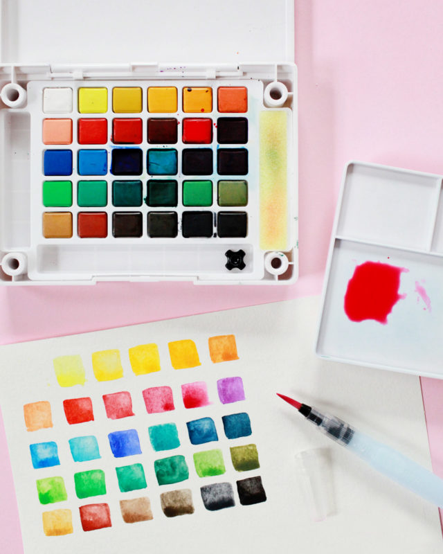 DIY Watercolor Wall Art