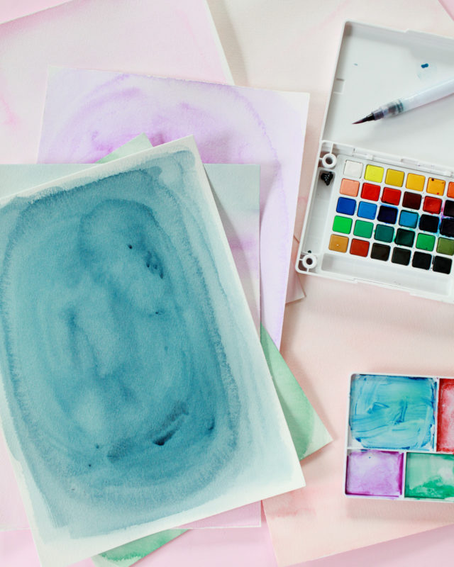 DIY Watercolor Wall Art