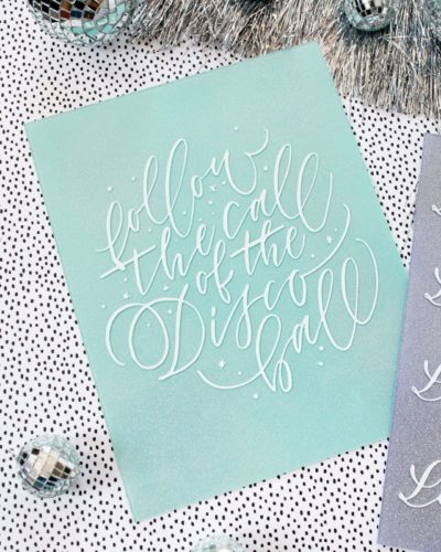Paper Party 2016: Hologram Foil Art Print and DIY Party Signs