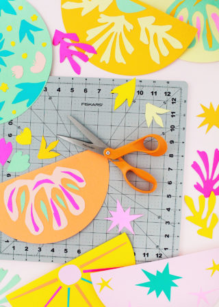 DIY Matisse-Inspired Cut Paper Garland