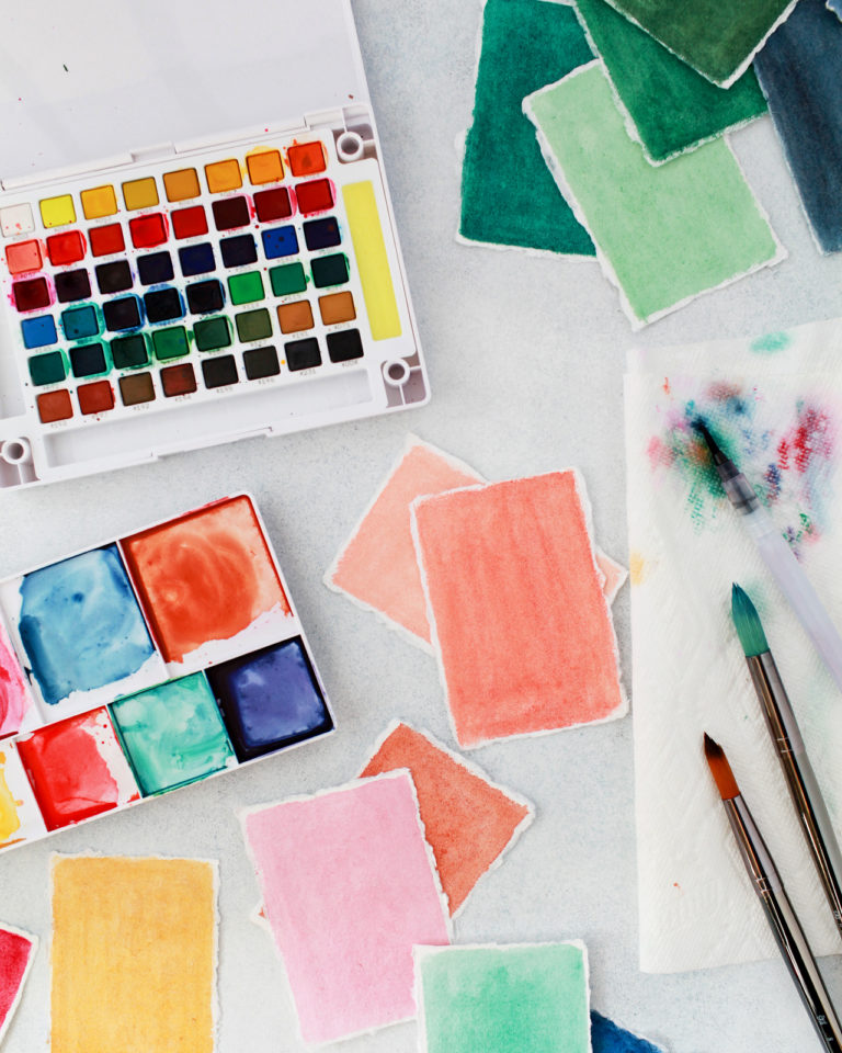 Rainbow Watercolor Wedding Stationery Inspiration