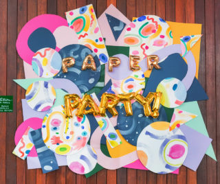 Paper Party 2018! Colorful Modern Abstract Art Party Inspiration