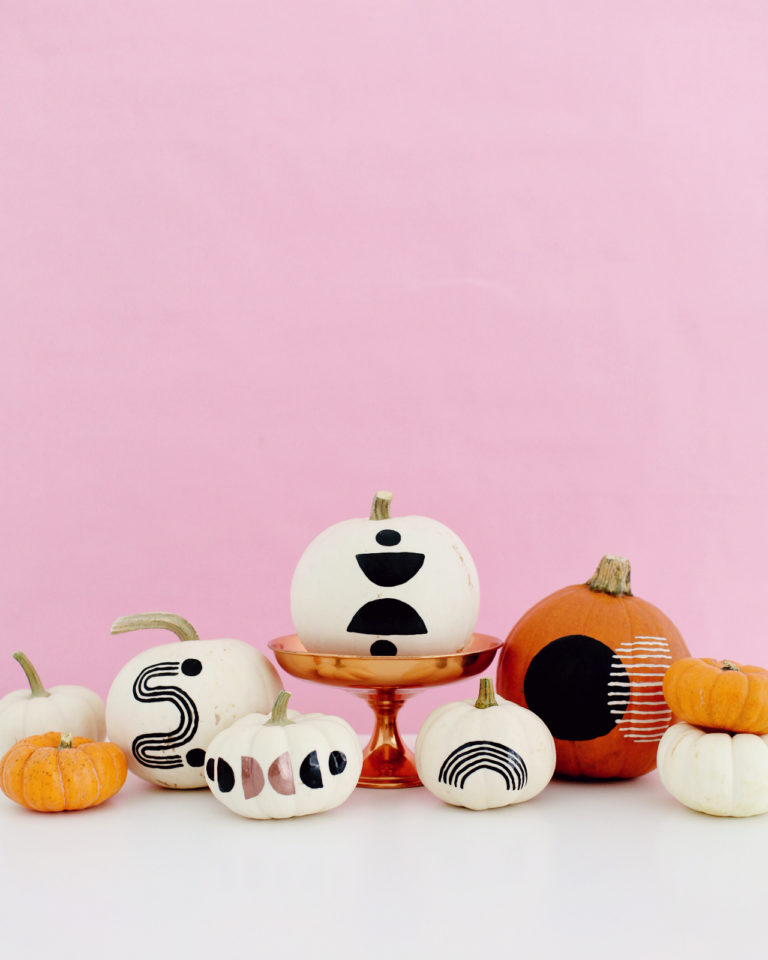 DIY Block Printing Inspired Pumpkins