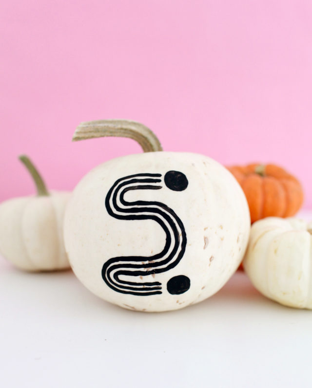 DIY Block Printing Inspired Pumpkins