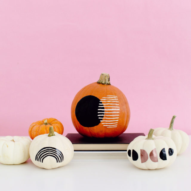 DIY Block Printing Inspired Pumpkins