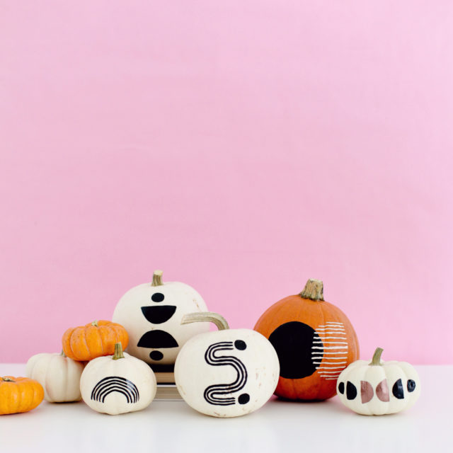 DIY Block Printing Inspired Pumpkins