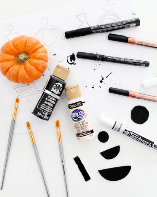 DIY Block Printing Inspired Pumpkins